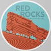 RED ROCKS LEGACY Amphitheater Print 10x8" • Minimalist Art, Bold Colors ...