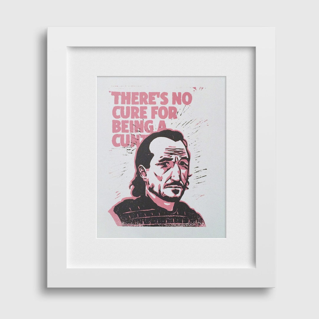 Game of Thrones Art Print: Ser Bronn Linocut, HBO Quote (8x10) - Etsy