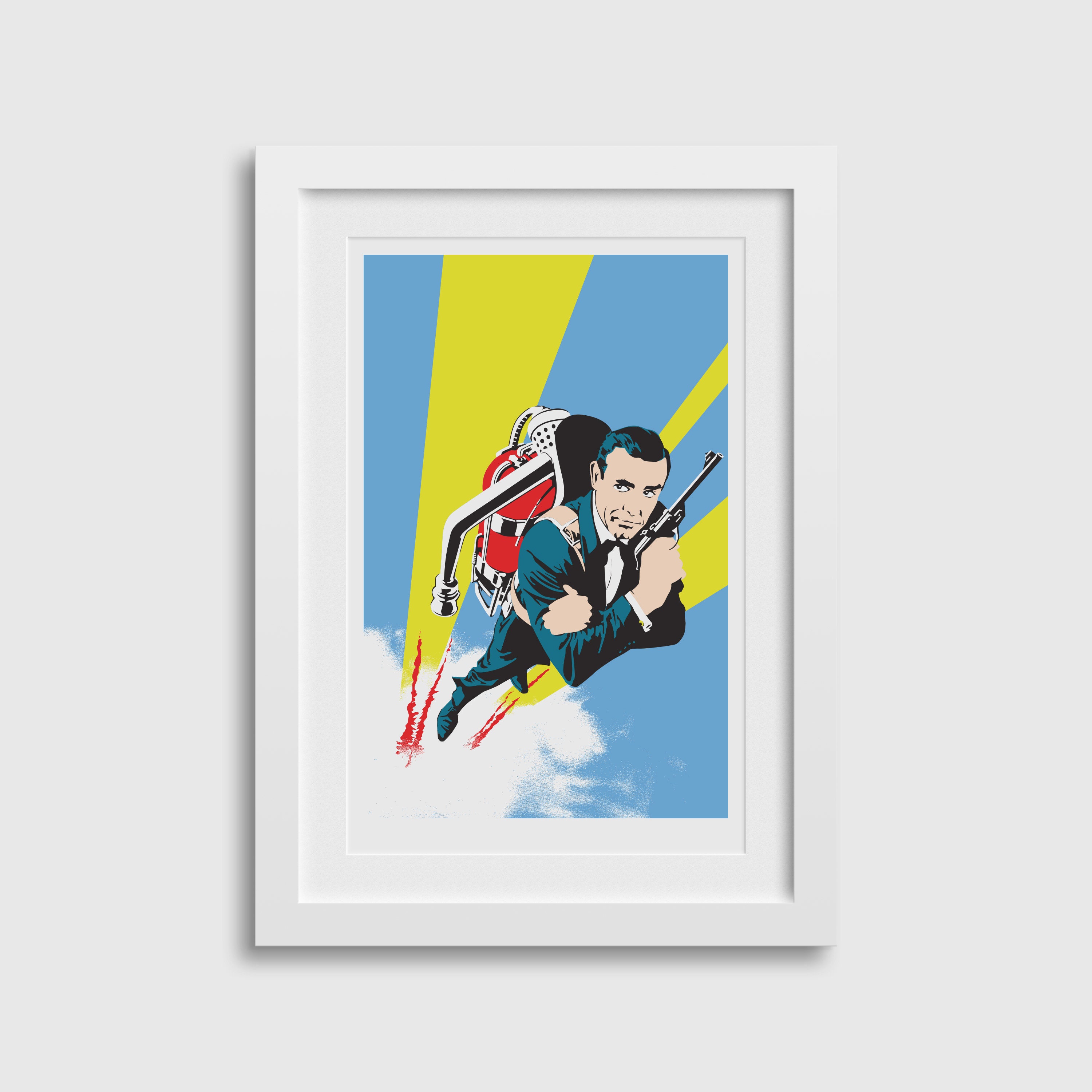 James Bond Screen Printed Thunderball Movie Poster Artwork 11x17 Poster ...