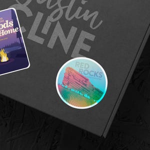 Red Rocks FOIL Sticker • Music Venue and Colorado Landmark Waterproof ...