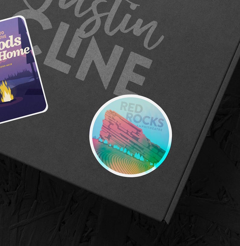 Red Rocks FOIL Sticker • Music Venue and Colorado Landmark Waterproof ...