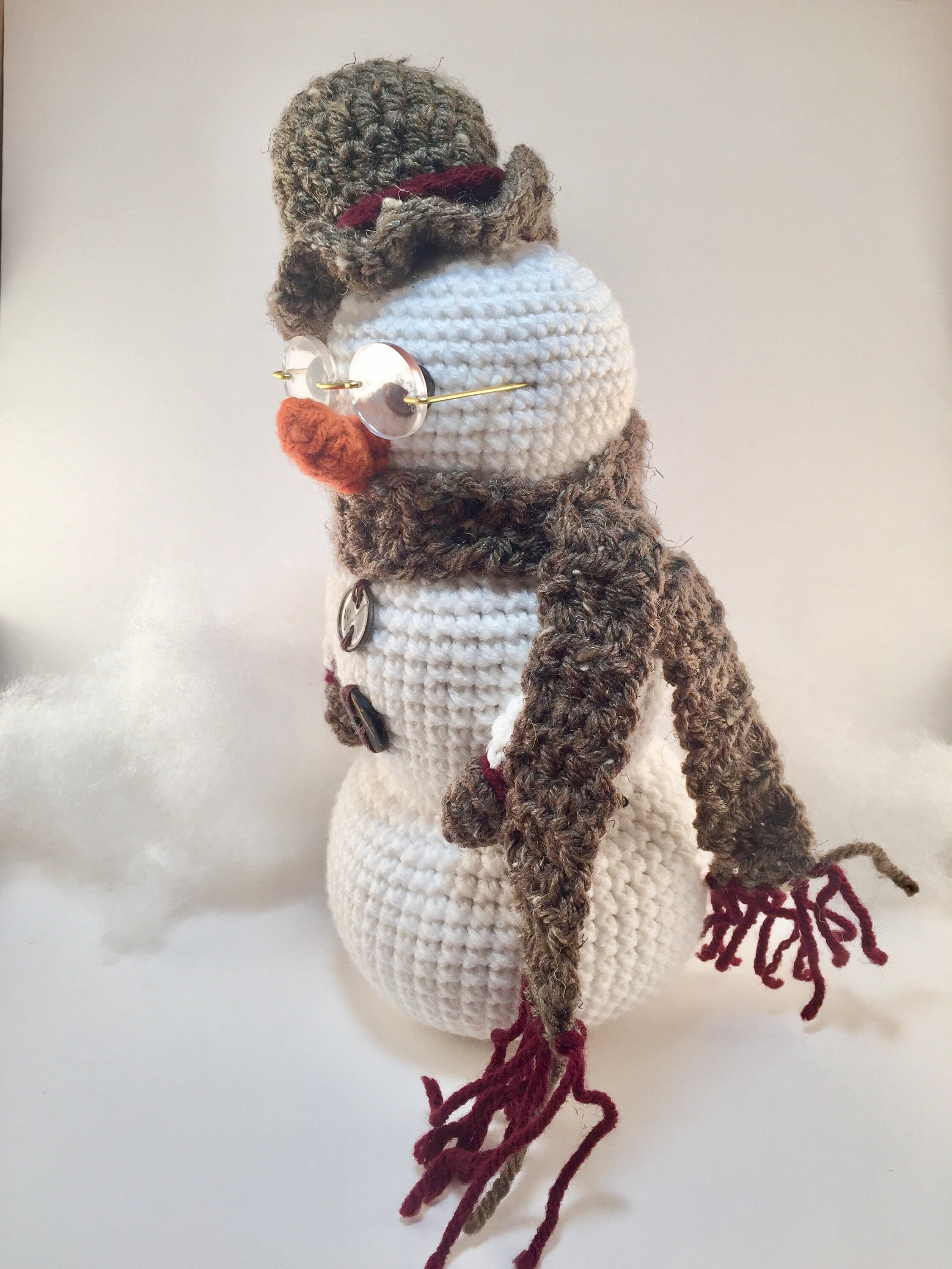Professor Snow Crochet Pattern - Etsy