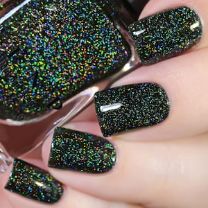 Holly Deep Spruce Green Holographic Jelly Nail Polish - Etsy