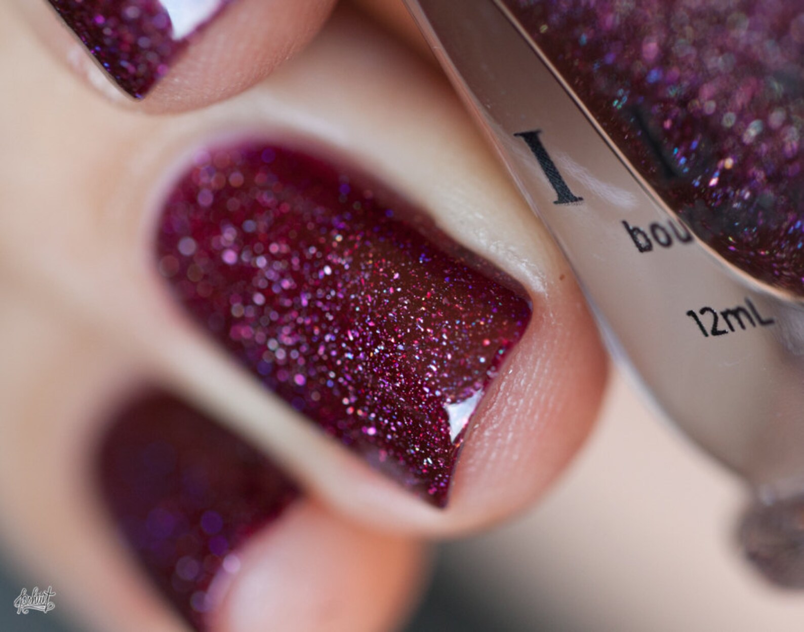 Diablo Vampy Oxblood Holographic Nail Polish - Etsy