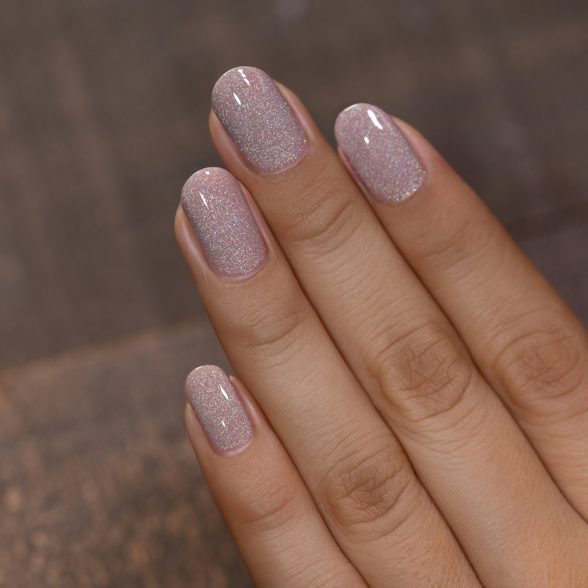 Prancer Elegant Fawn Beige Holographic Nail Polish - Etsy