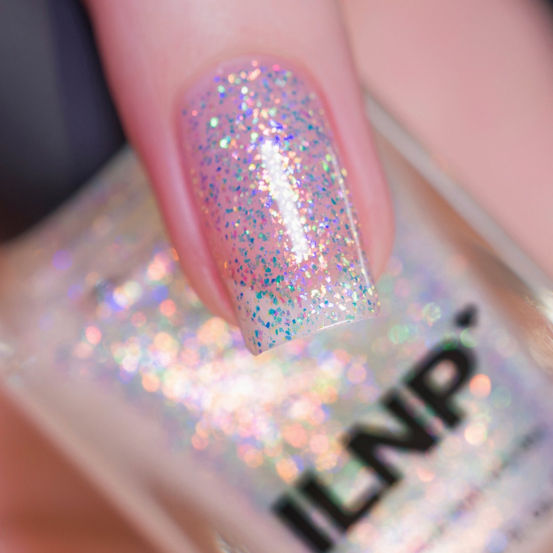 Ball Drop - Iridescent Flakie Topper Nail Polish - Etsy