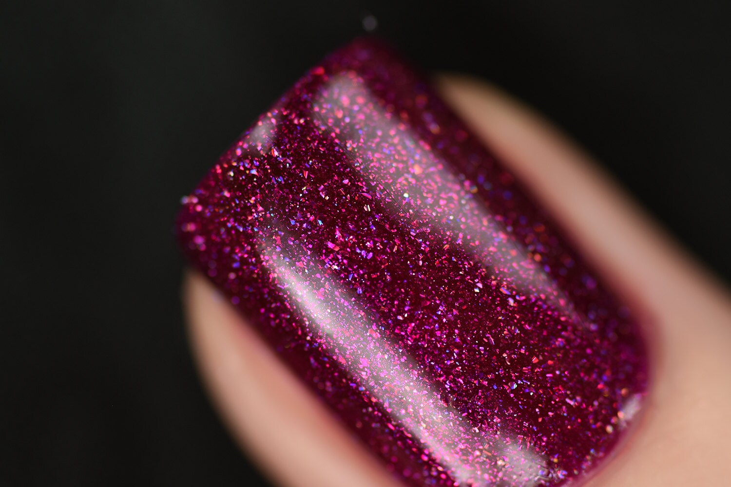 Showtime Deep Raspberry Holographic Nail Polish - Etsy
