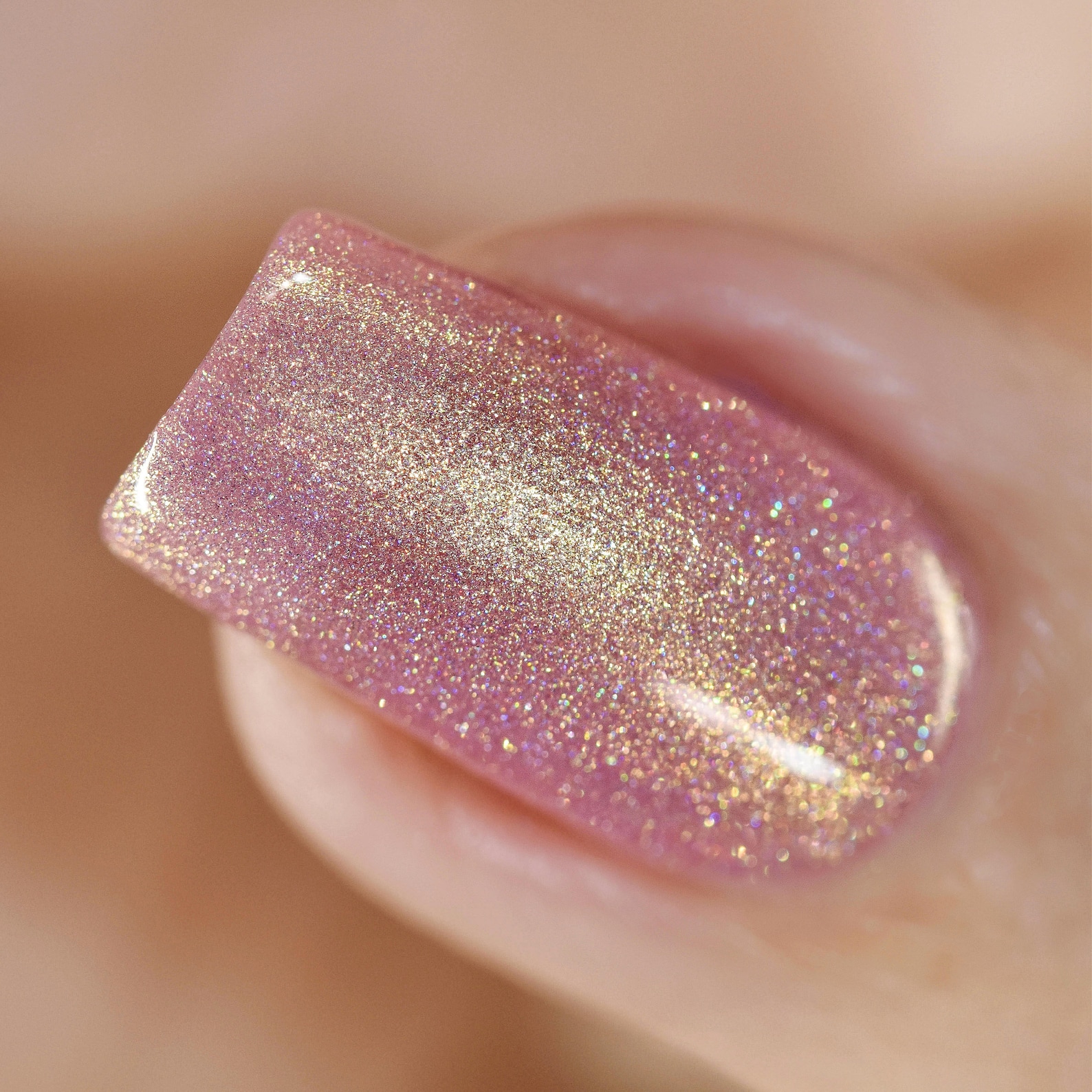 Yes Please Soft Pink Holographic Shimmer Nail Polish - Etsy