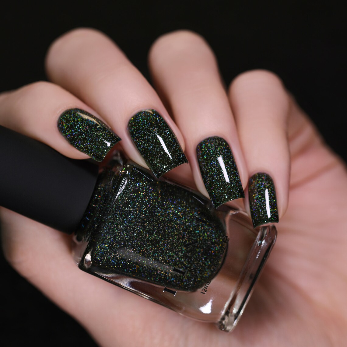 Holly Deep Spruce Green Holographic Jelly Nail Polish - Etsy