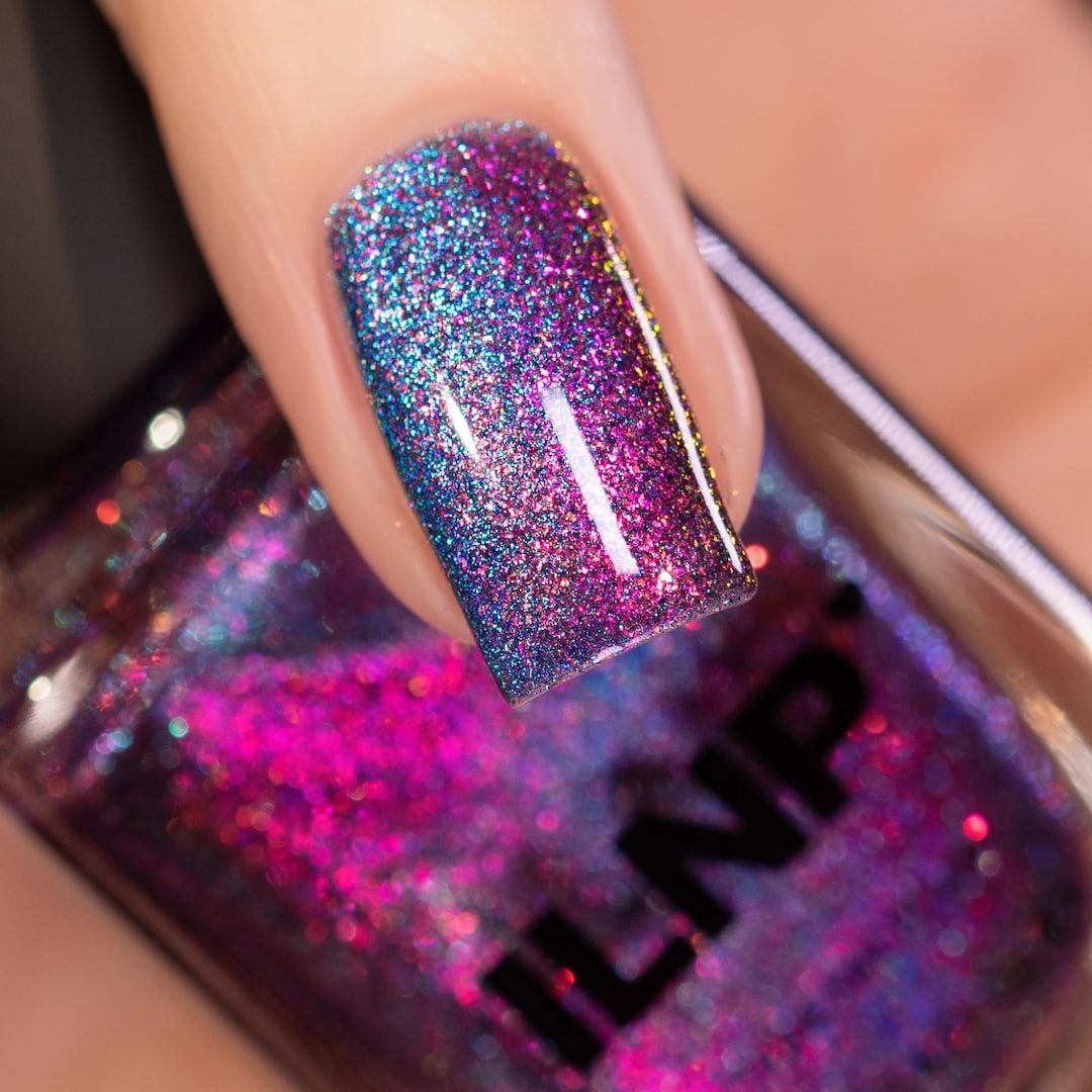 Flip Side - Pink to Blue Magnetic Shimmer Nail Polish - Etsy