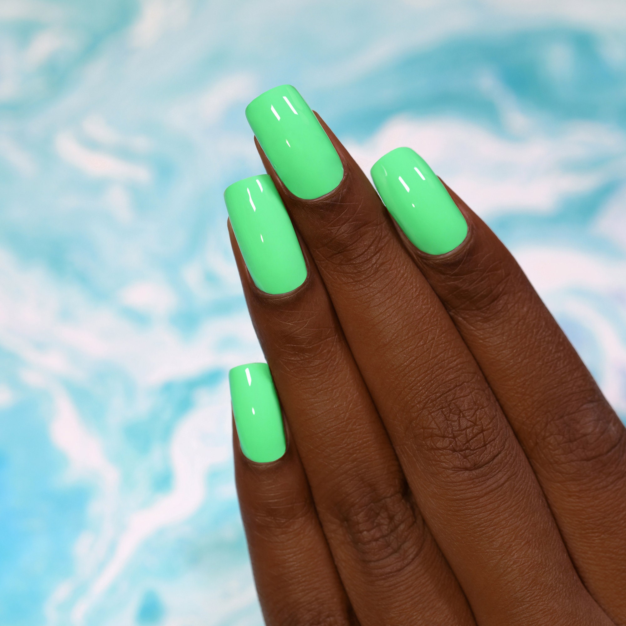 Bottoms up Vivid Seafoam Green Cream Nail Polish - Etsy