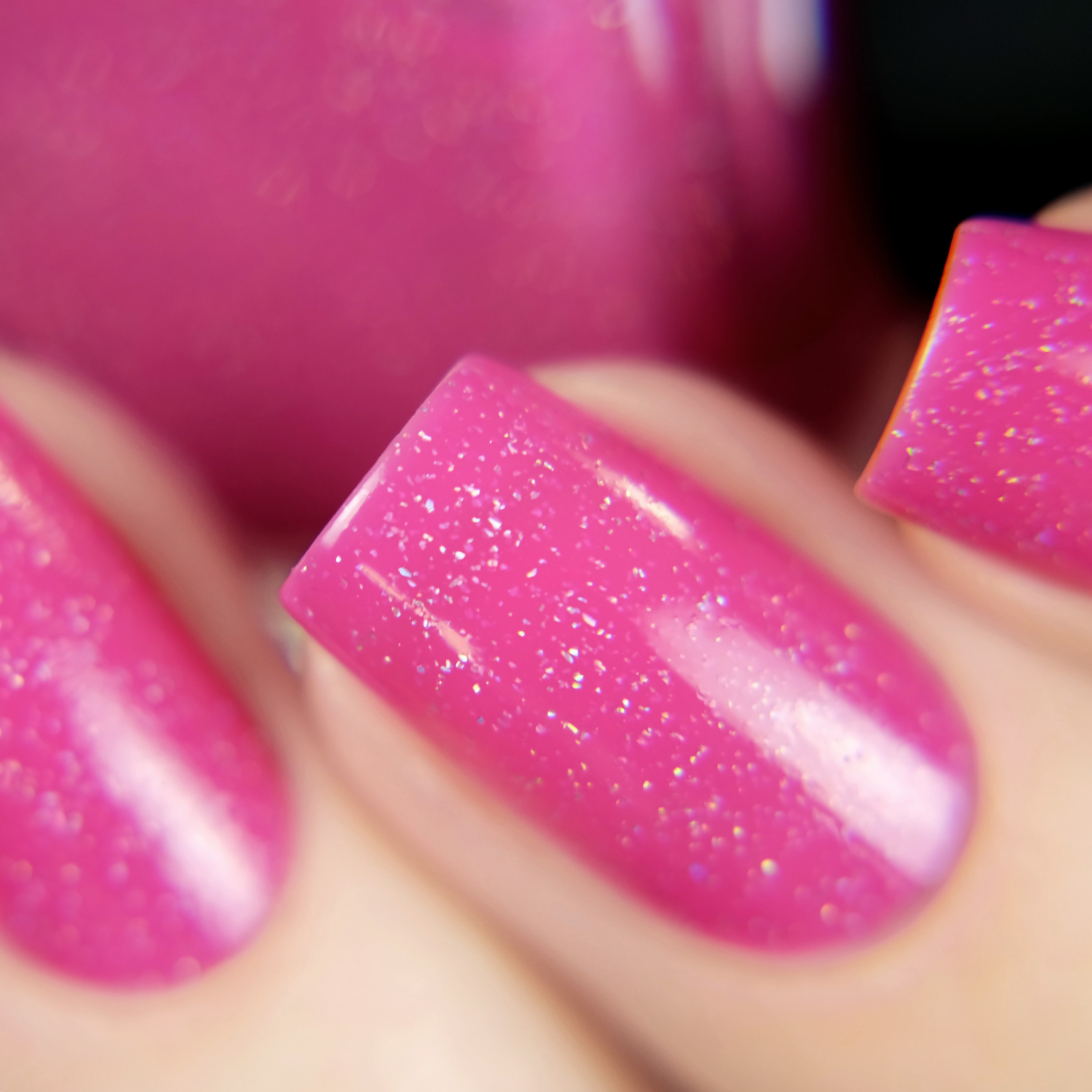 Party Hat Deep Cerise Pink Holographic Nail Polish - Etsy