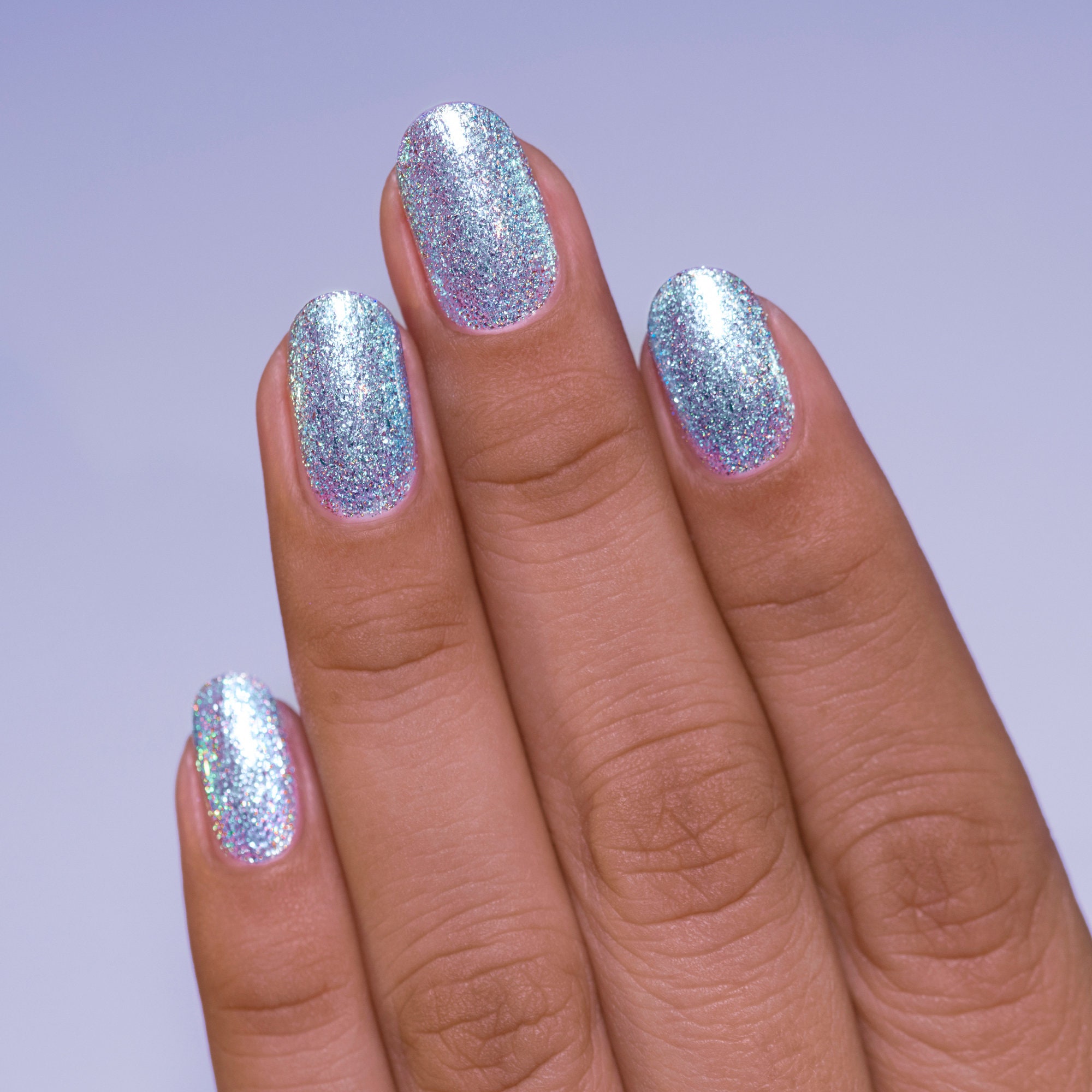 Elsa Icy Light Blue Holographic Shimmer Nail Polish - Etsy