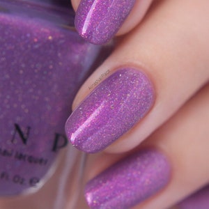 Charlotte - Light Orchid Holographic Nail Polish - Etsy