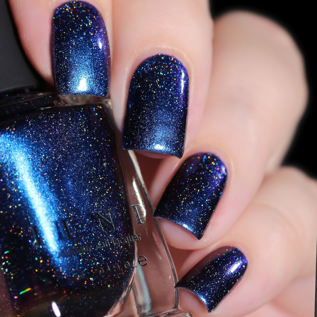 Unfazed - Blue, Purple Duochrome Holographic Nail Polish - Etsy