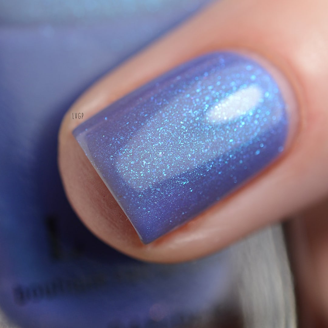 Wallflower -periwinkle-purple Shimmer Nail Polish - Etsy