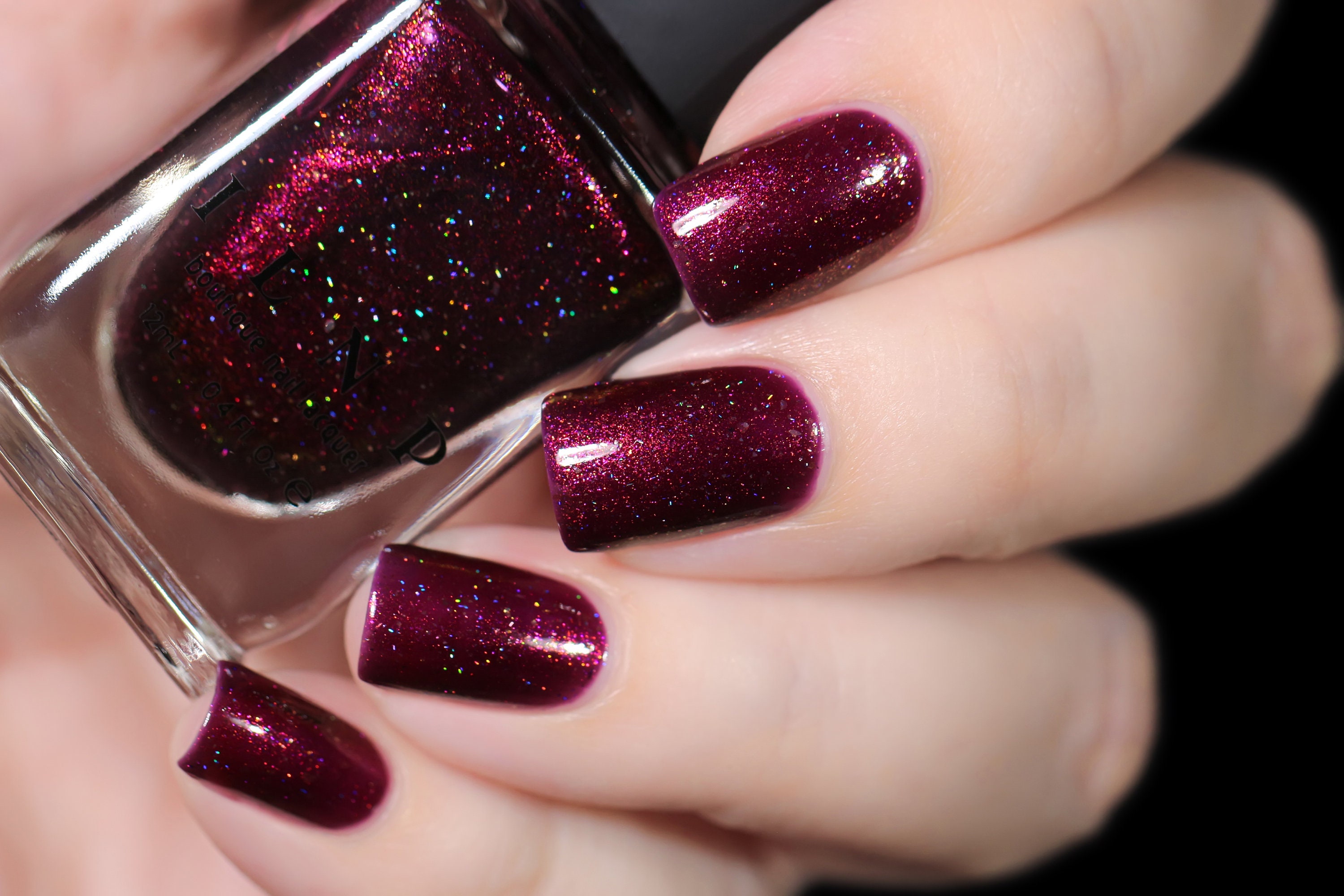 Royalty Deep Claret Holographic Nail Polish - Etsy Australia