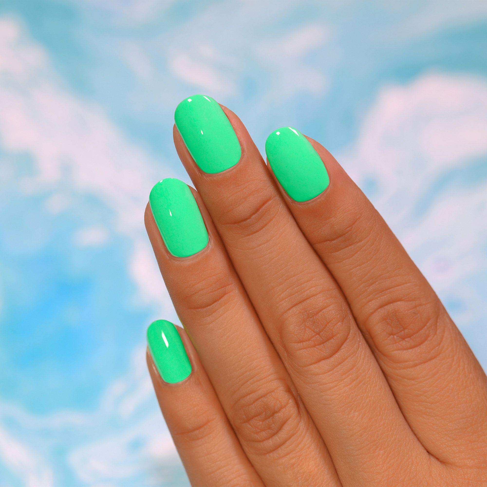 Bottoms up Vivid Seafoam Green Cream Nail Polish - Etsy