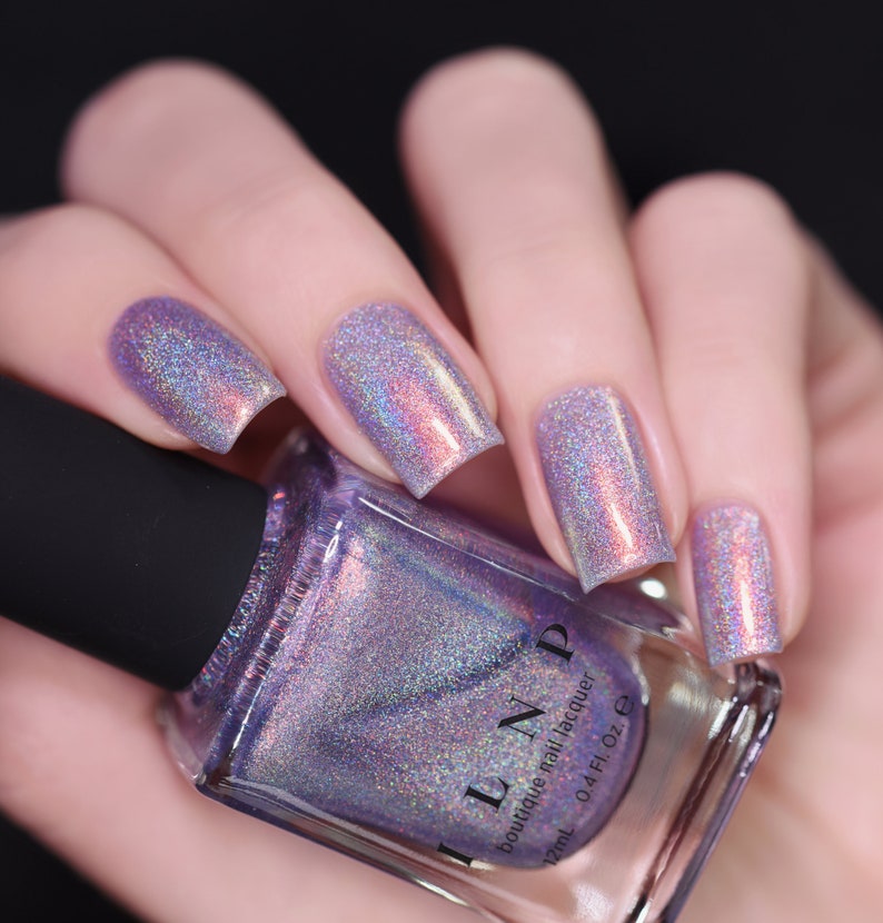 Heat Wave Soft Purple Holographic Shimmer Nail Polish - Etsy