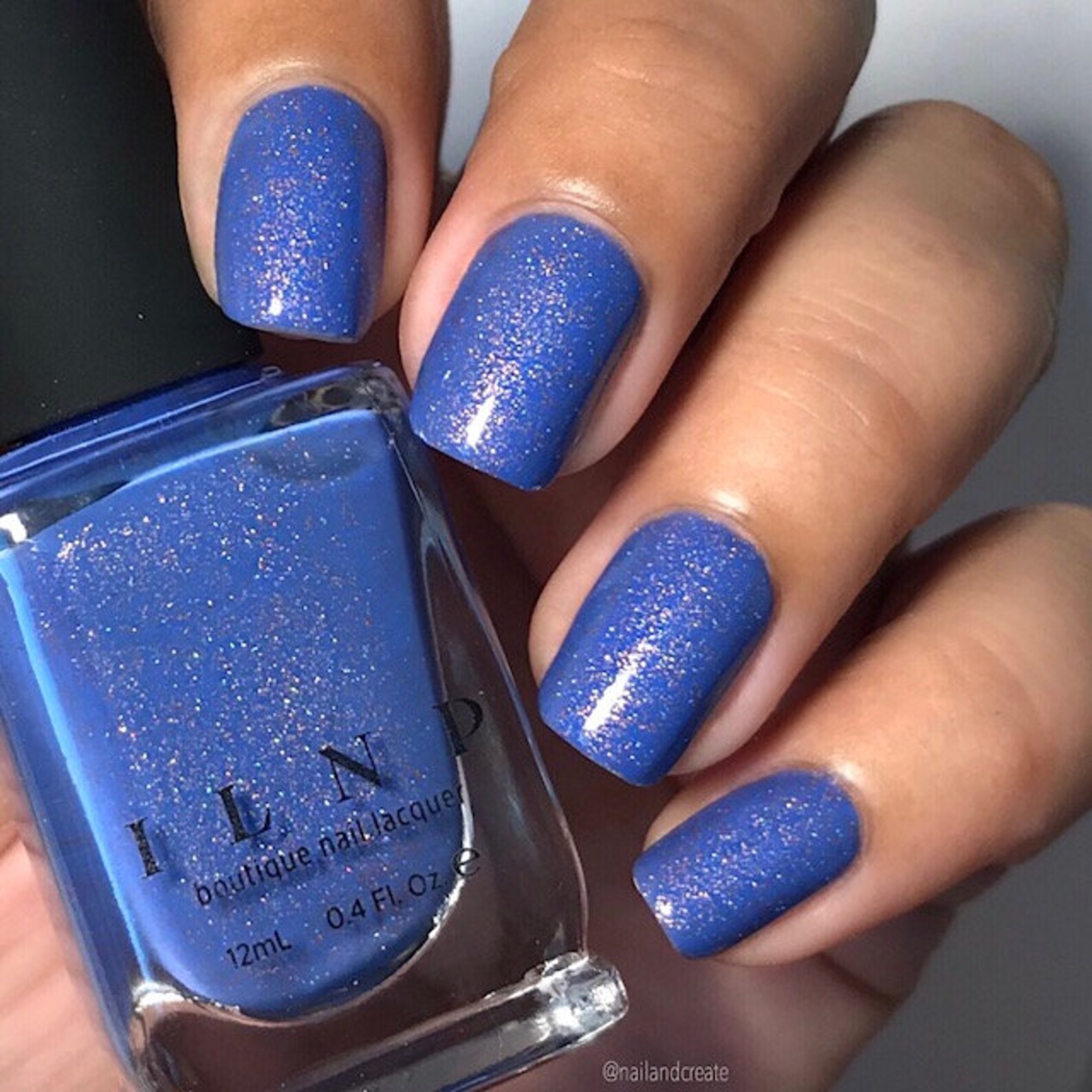 Ocean Ave Cerulean Blue Holographic Nail Polish | Etsy