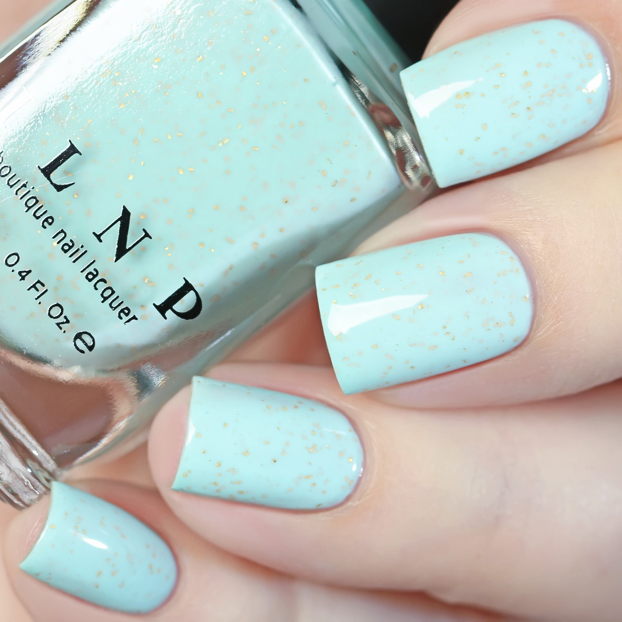 Pinkies up Robin Egg Blue Speckled Nail Polish - Etsy