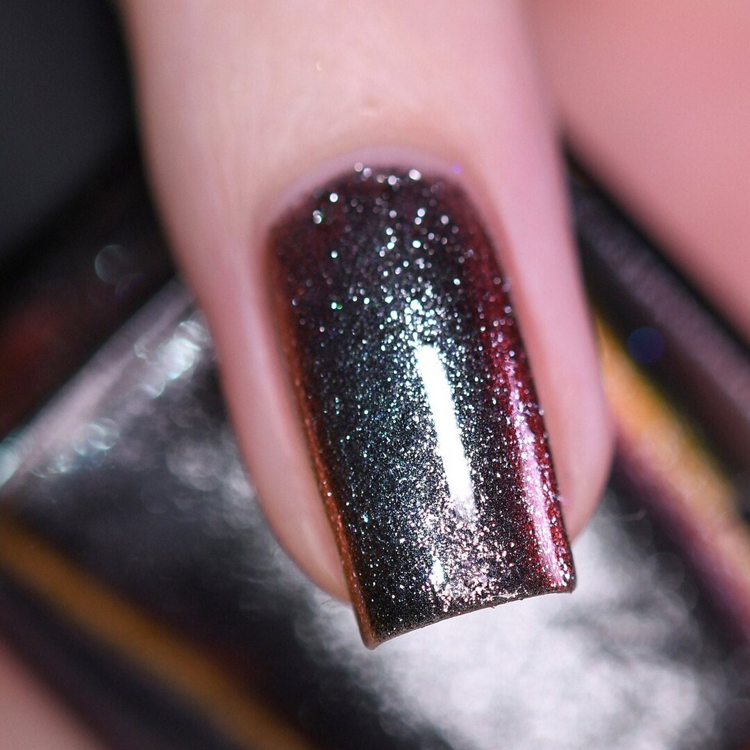 Grand Entrance - Gunmetal Metallic Duochrome Nail Polish - Etsy