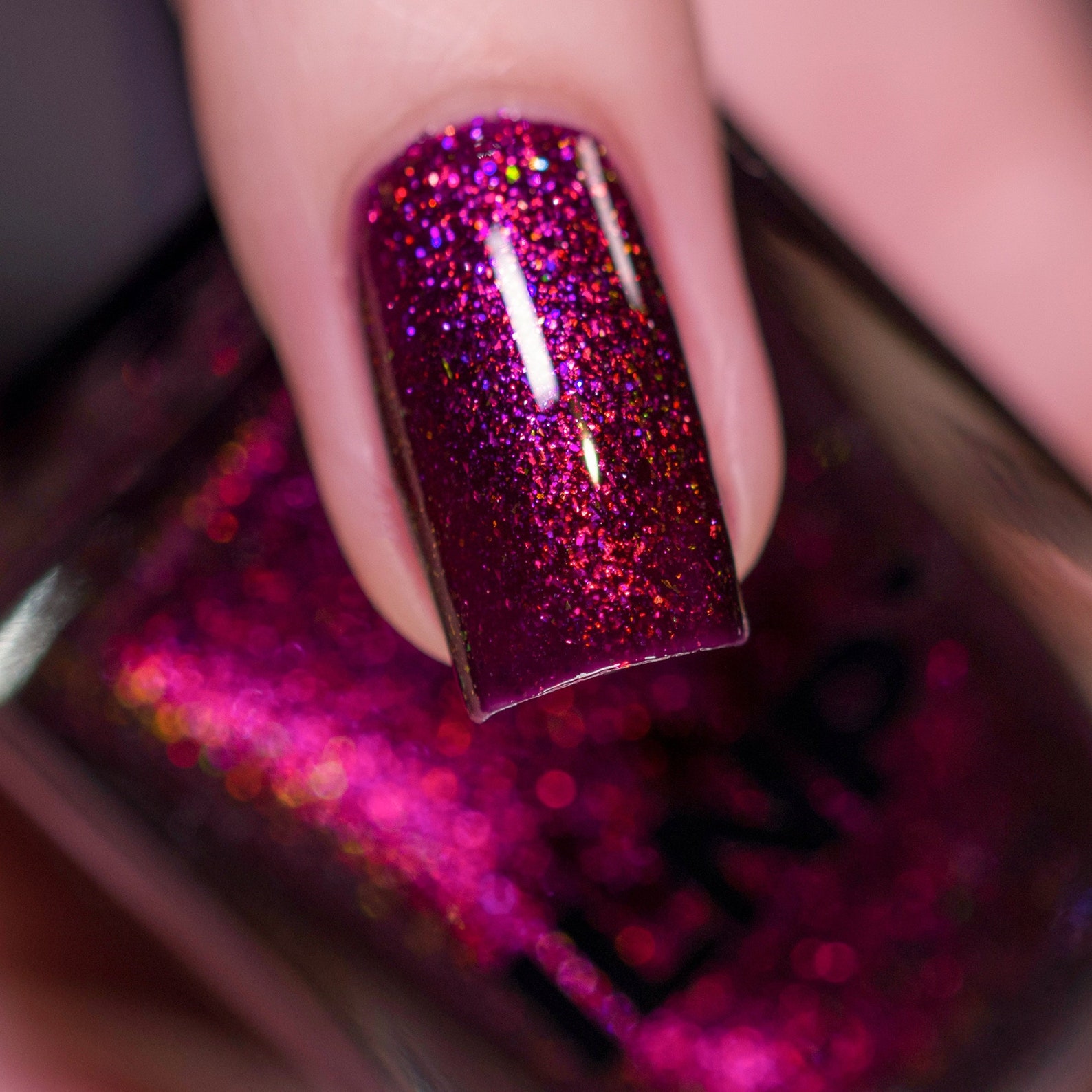 Dakota - Blackened Berry Shimmer Nail Polish - Etsy