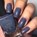 Better Days Muted Midnight Blue Holographic Nail Polish - Etsy