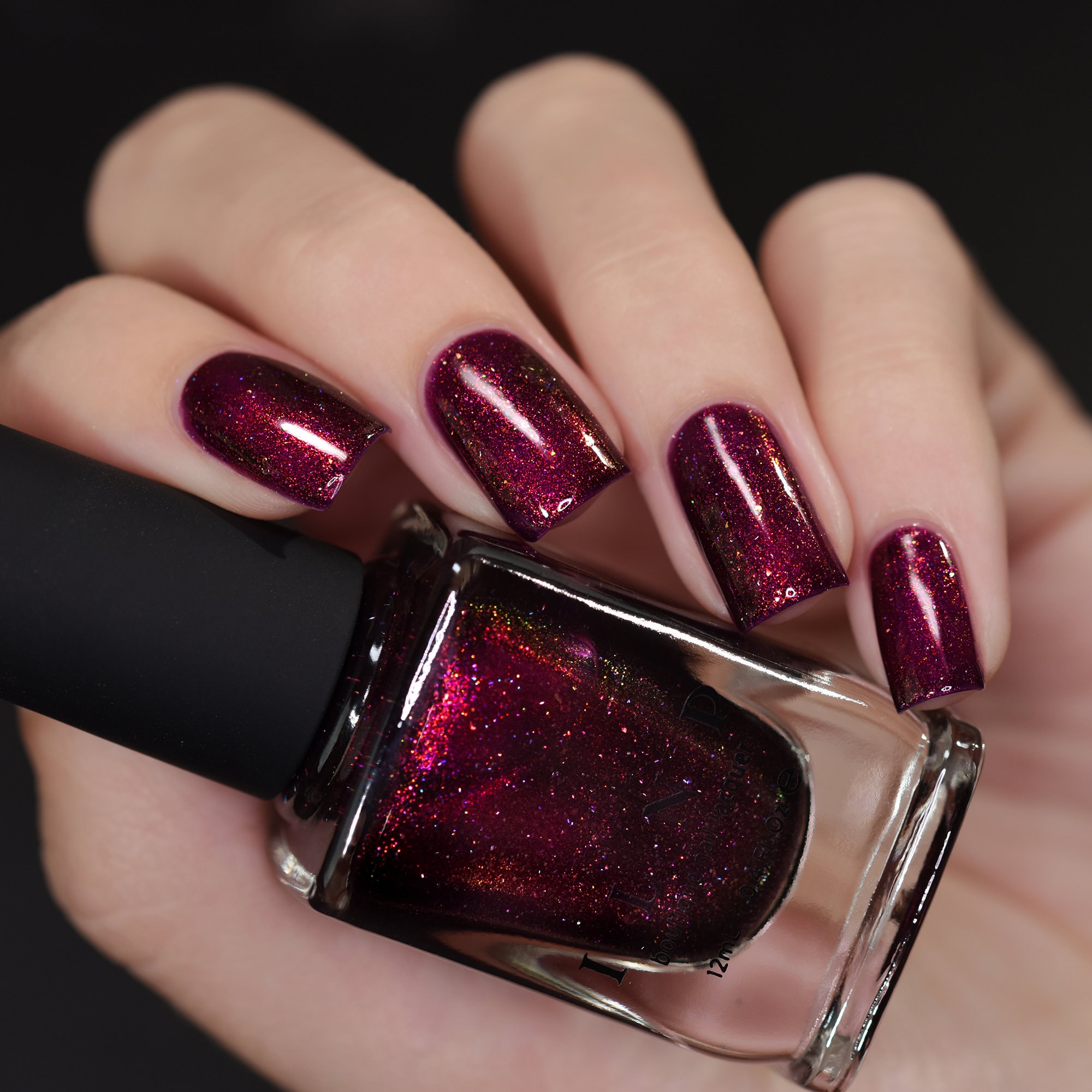 Royalty Deep Claret Holographic Nail Polish - Etsy Australia