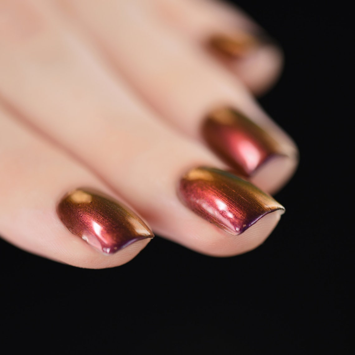 Undenied Violet Red Gold Color Shifting Ultra Chrome Nail - Etsy