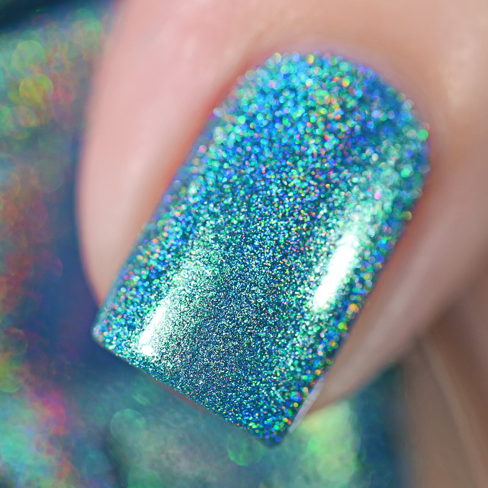 Sail Away - Vivid Turquoise Ultra Holographic Nail Polish - Etsy