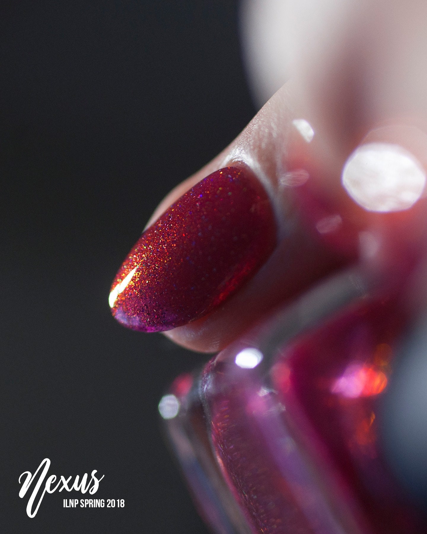 Nexus Rich Raspberry Holographic Nail Polish - Etsy Canada