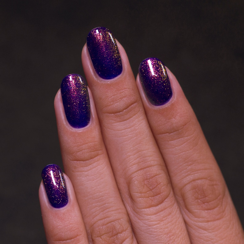 Hallucinate Rich Indigo Shimmer Nail Polish - Etsy