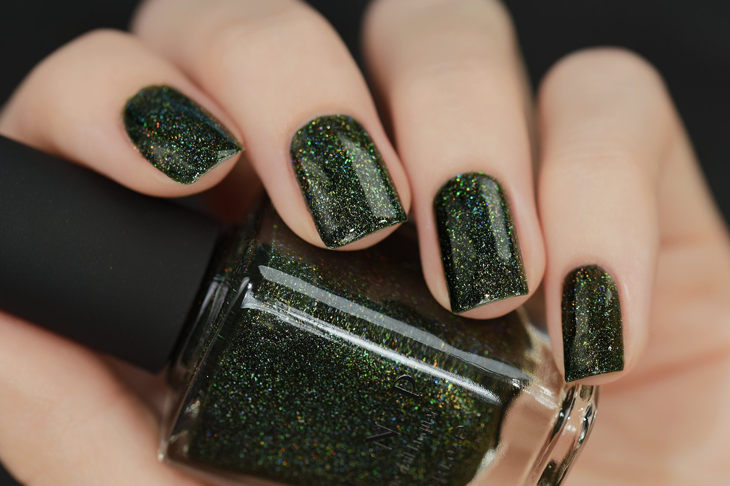 Ski Lodge - Deep Mossy Green Holographic Nail Polish - Etsy