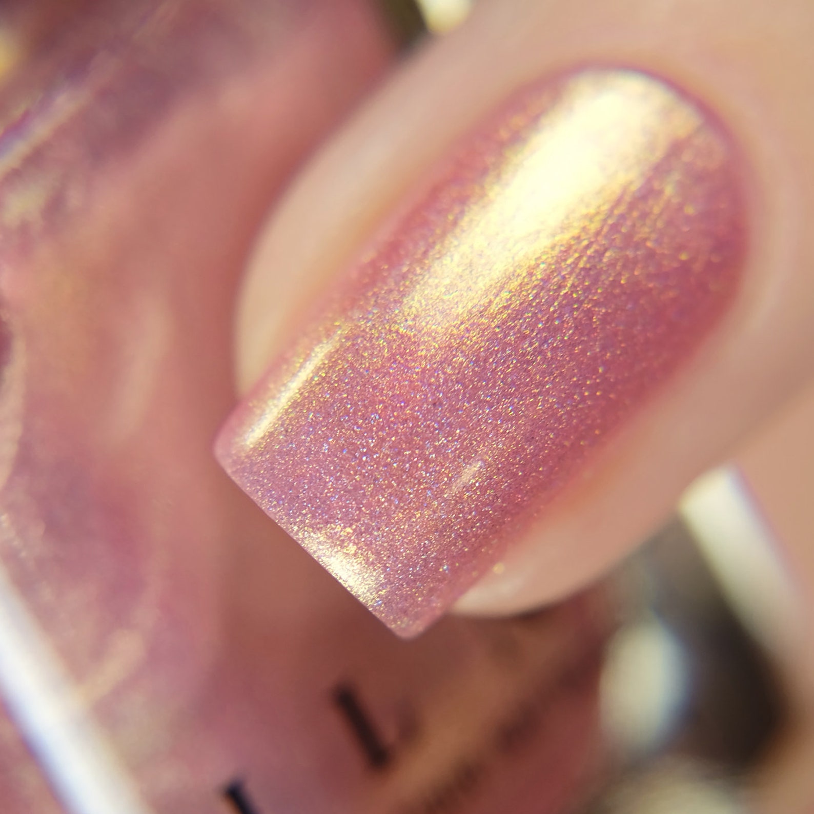 Yes Please Soft Pink Holographic Shimmer Nail Polish - Etsy