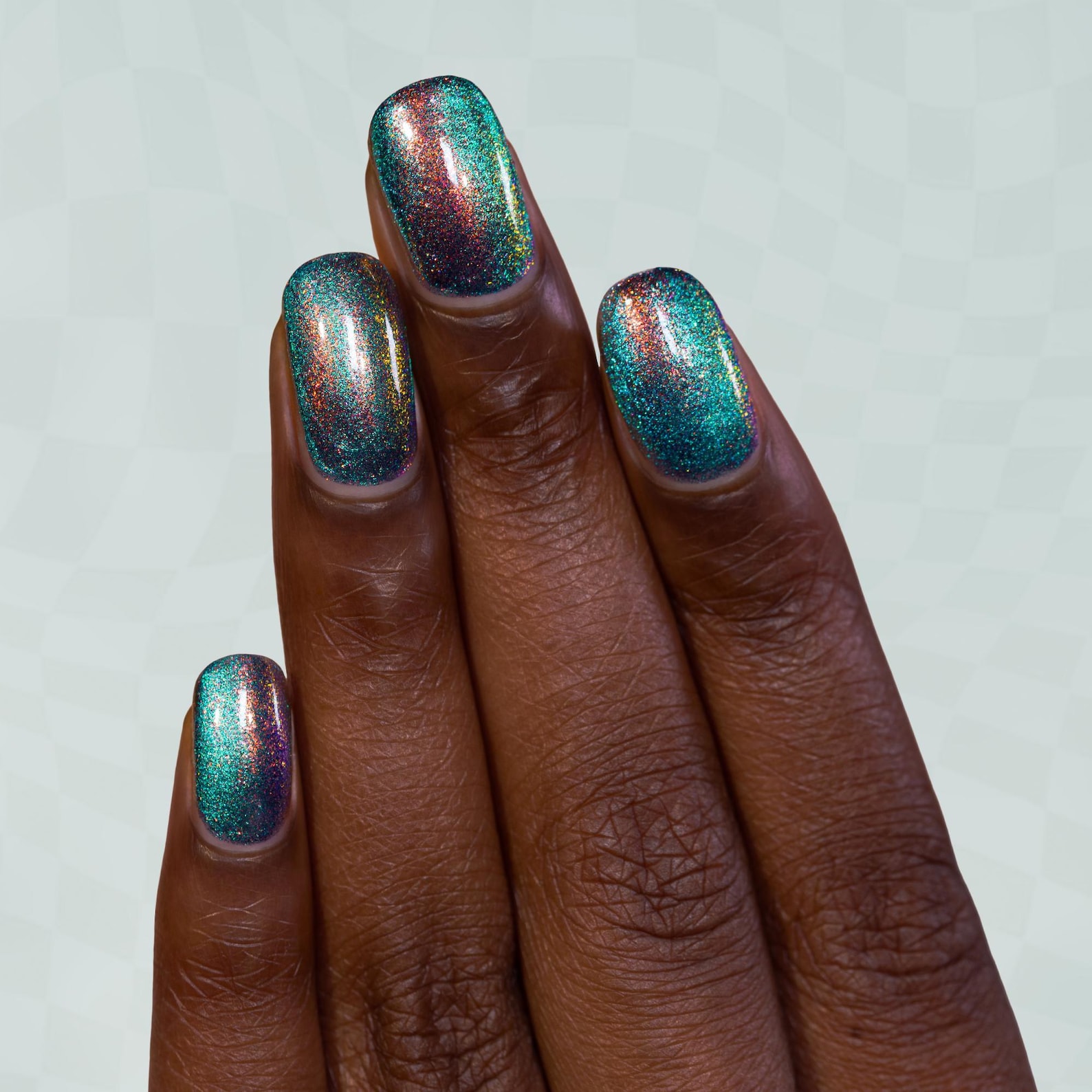 Hypnosis - Orange to Teal Magnetic Shimmer Nail Polish - Etsy
