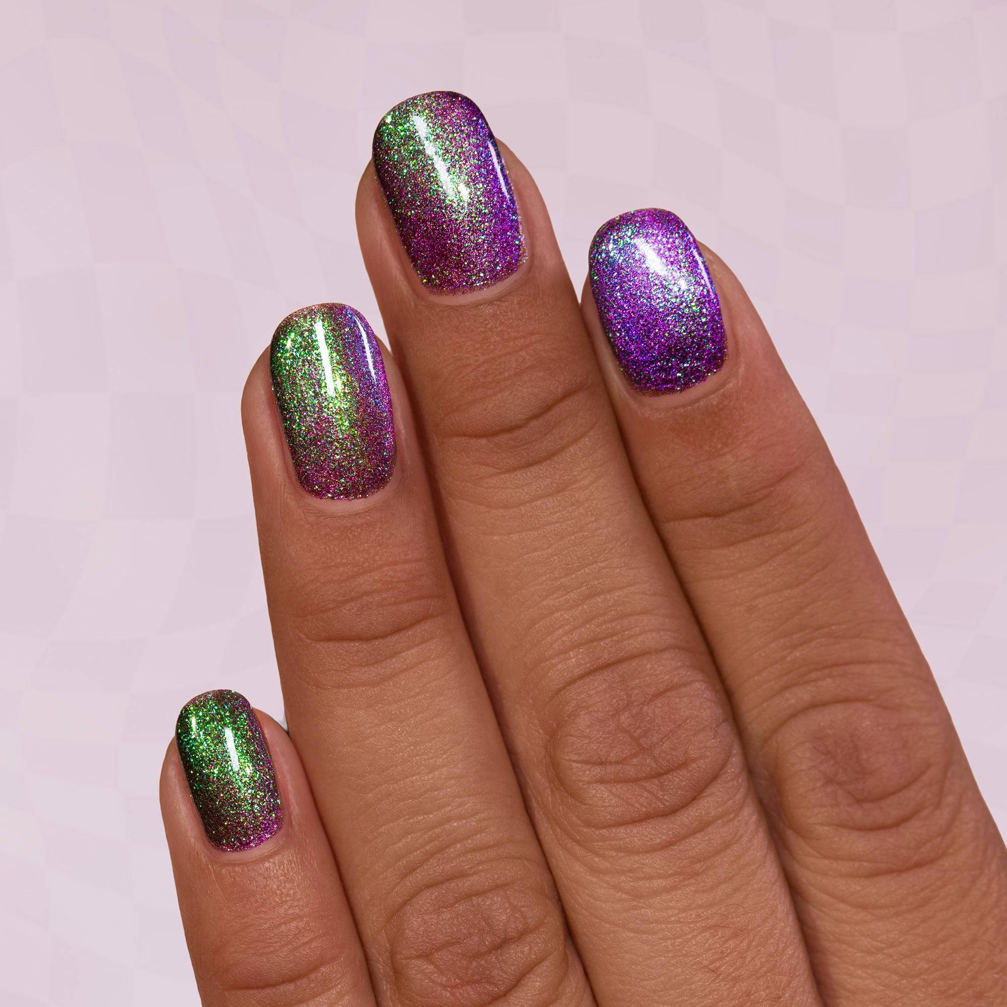 Warped - Green to Purple Magnetic Shimmer Nail Polish - Etsy