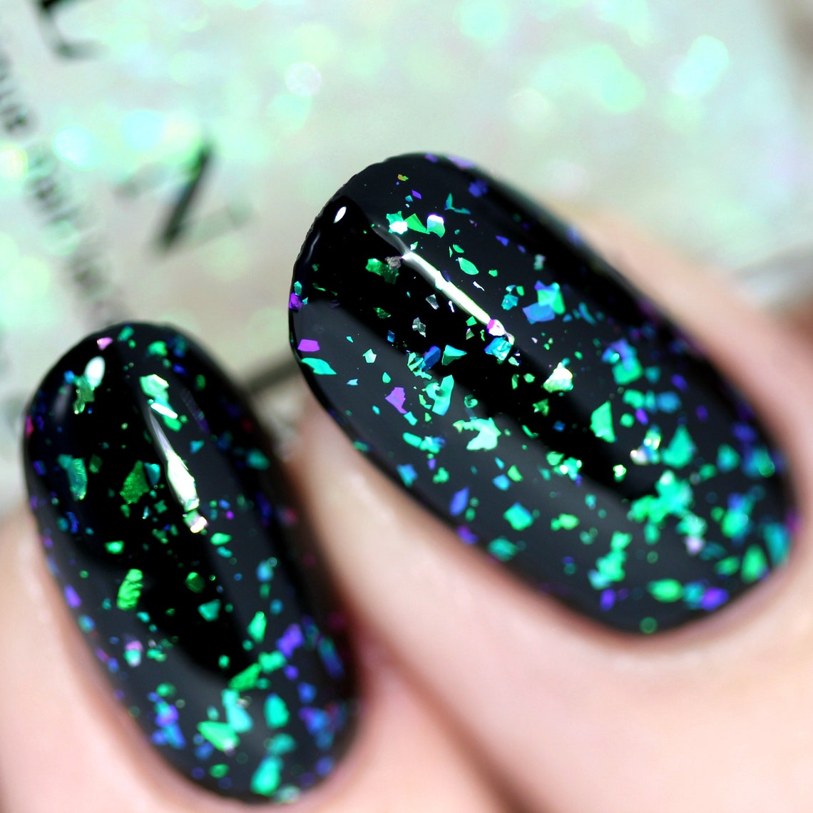 Imagine That - Green, Blue, Violet Color Shifting Iridescent Flakie ...