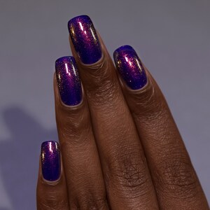 Hallucinate - Rich Indigo Shimmer Nail Polish - Etsy