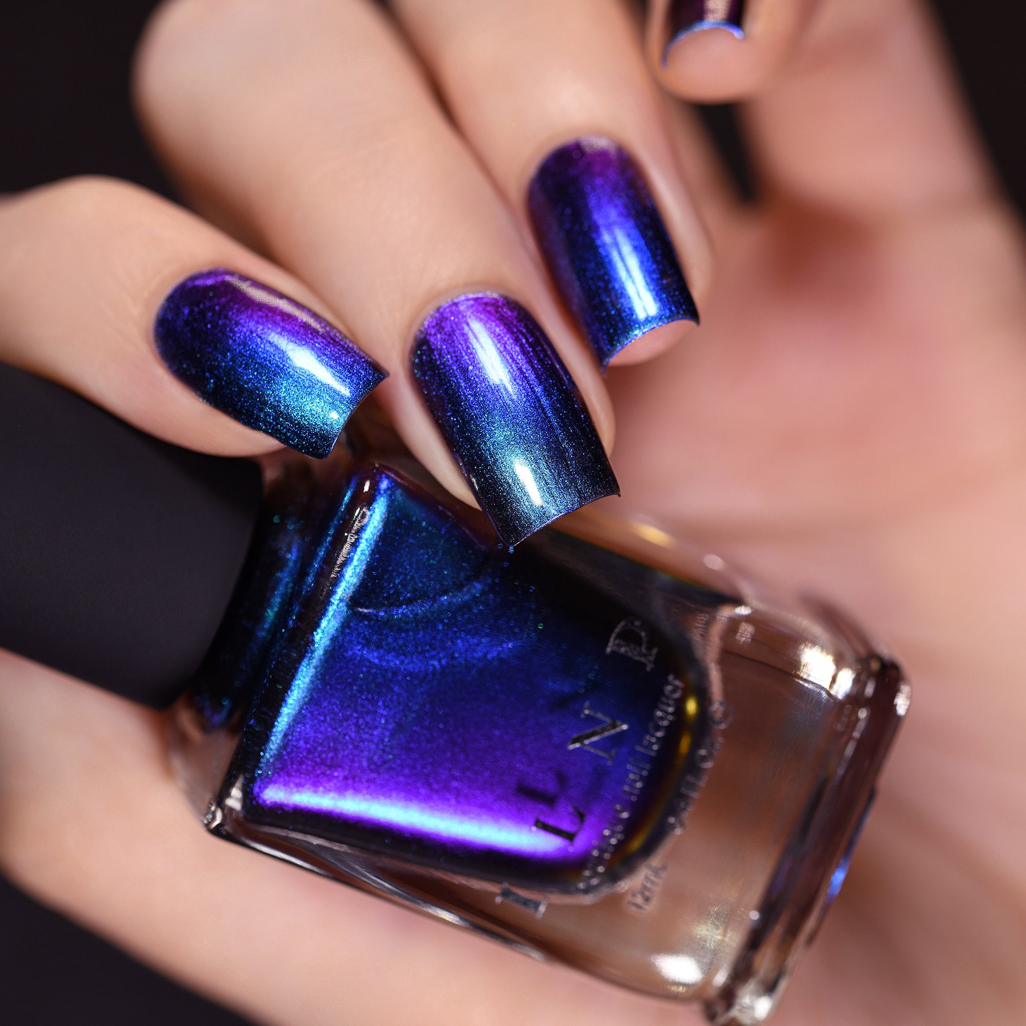 Shockwave - Vivid Blue to Purple Ultra Chrome Nail Polish - Etsy