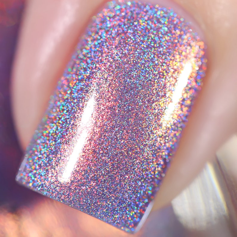 Heat Wave Soft Purple Holographic Shimmer Nail Polish - Etsy