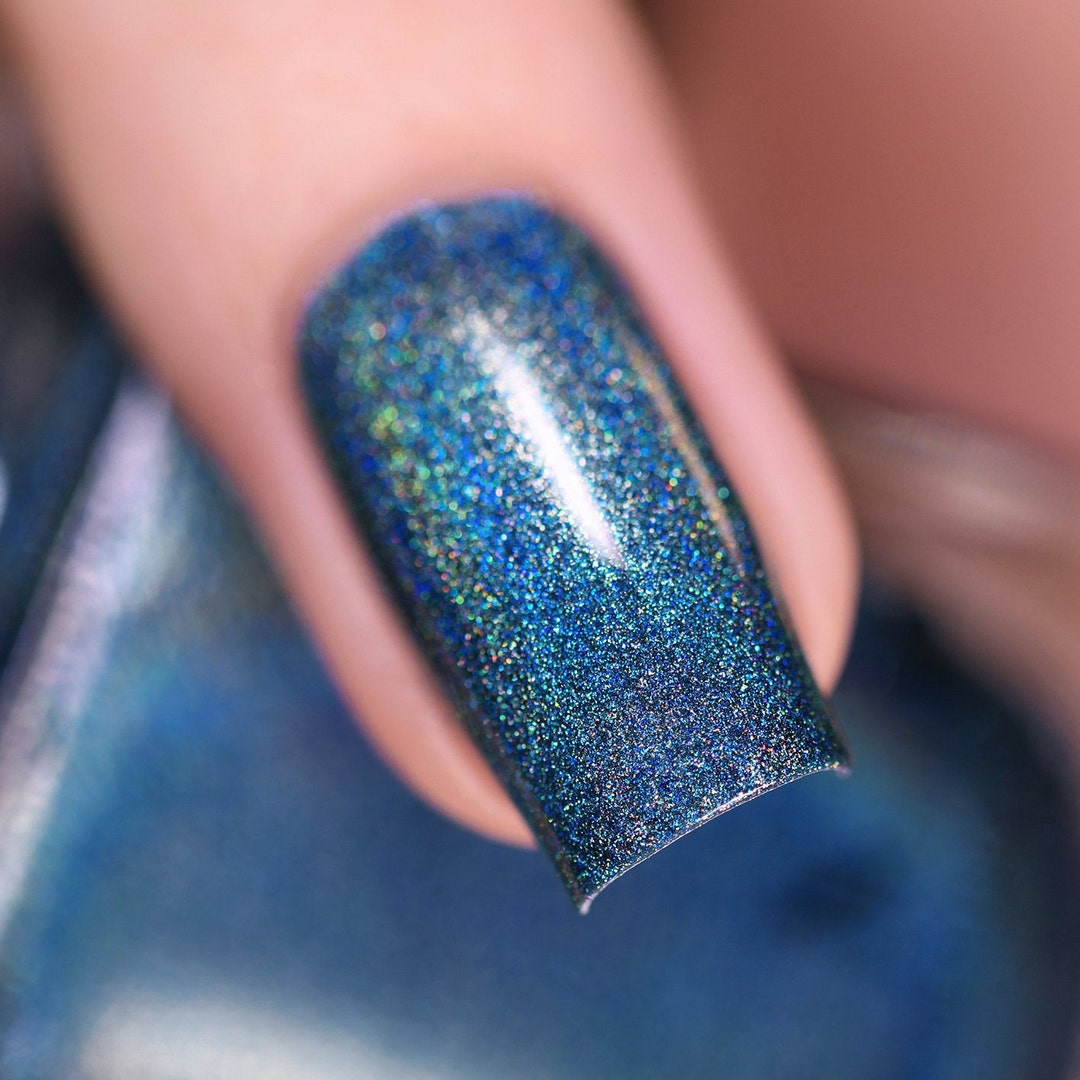 Emma - Bold Sapphire Ultra Holo™ Nail Polish - Etsy