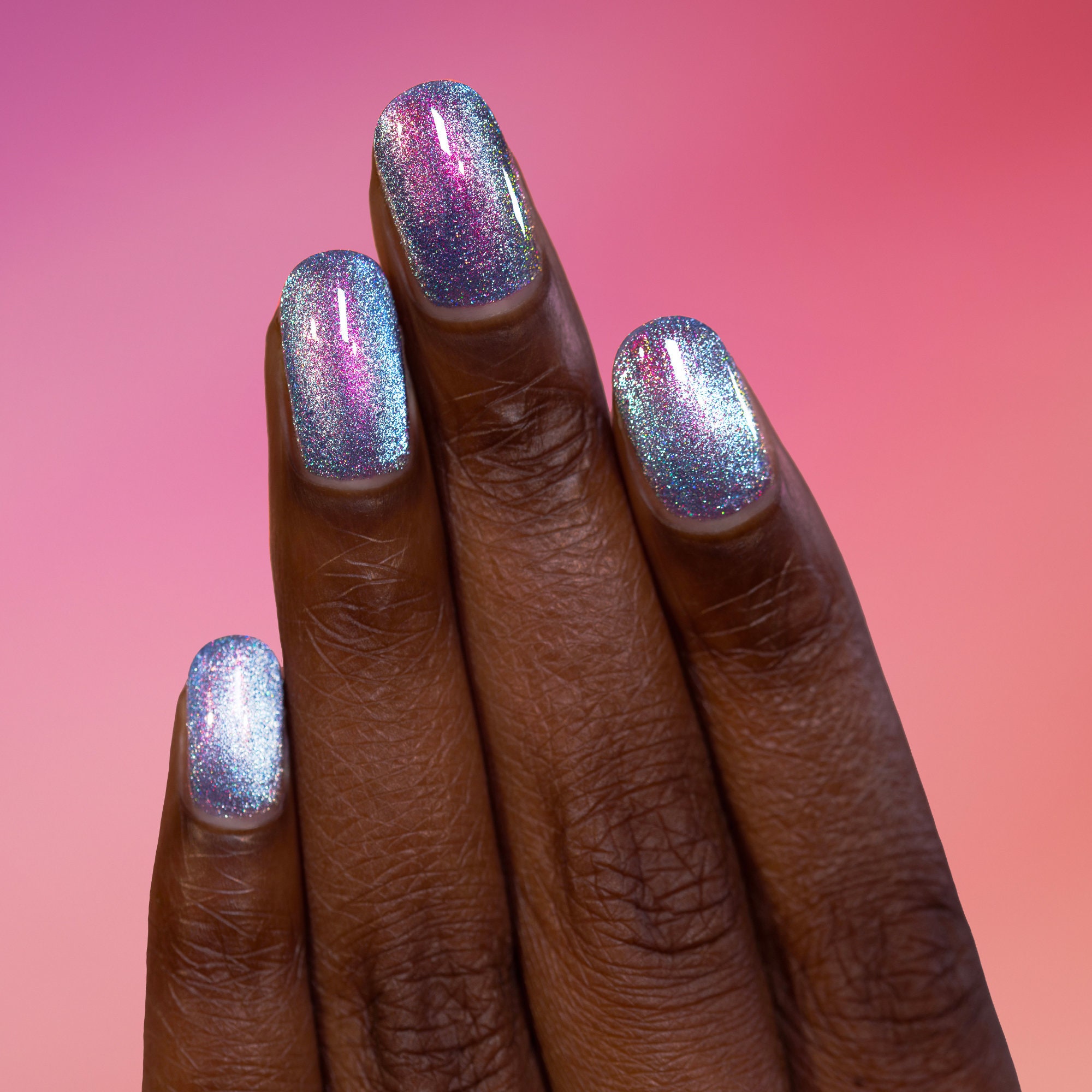 Skye - Pale Blue Magnetic Shimmer Nail Polish - Etsy