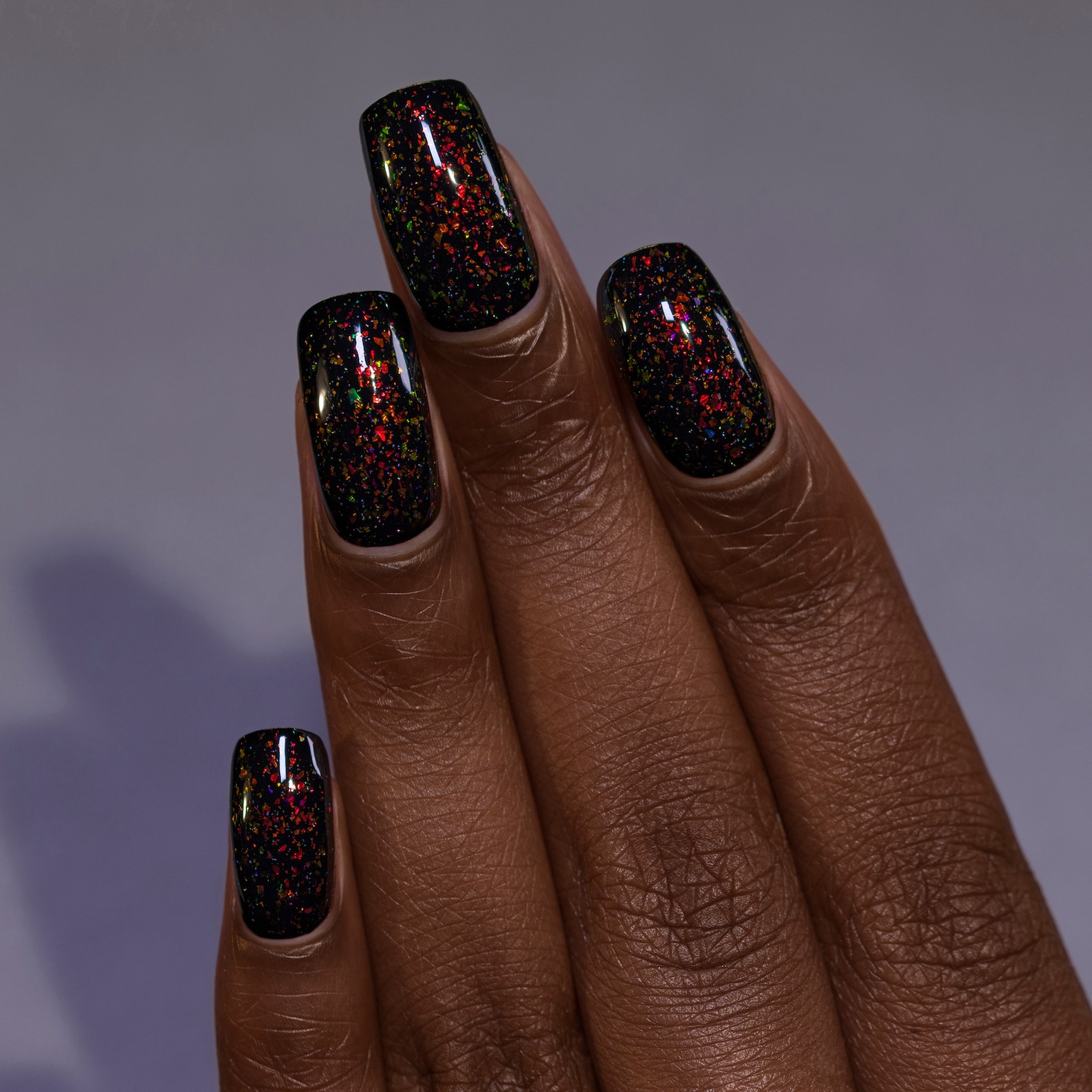 Hex Black Jelly Shimmer Nail Polish - Etsy