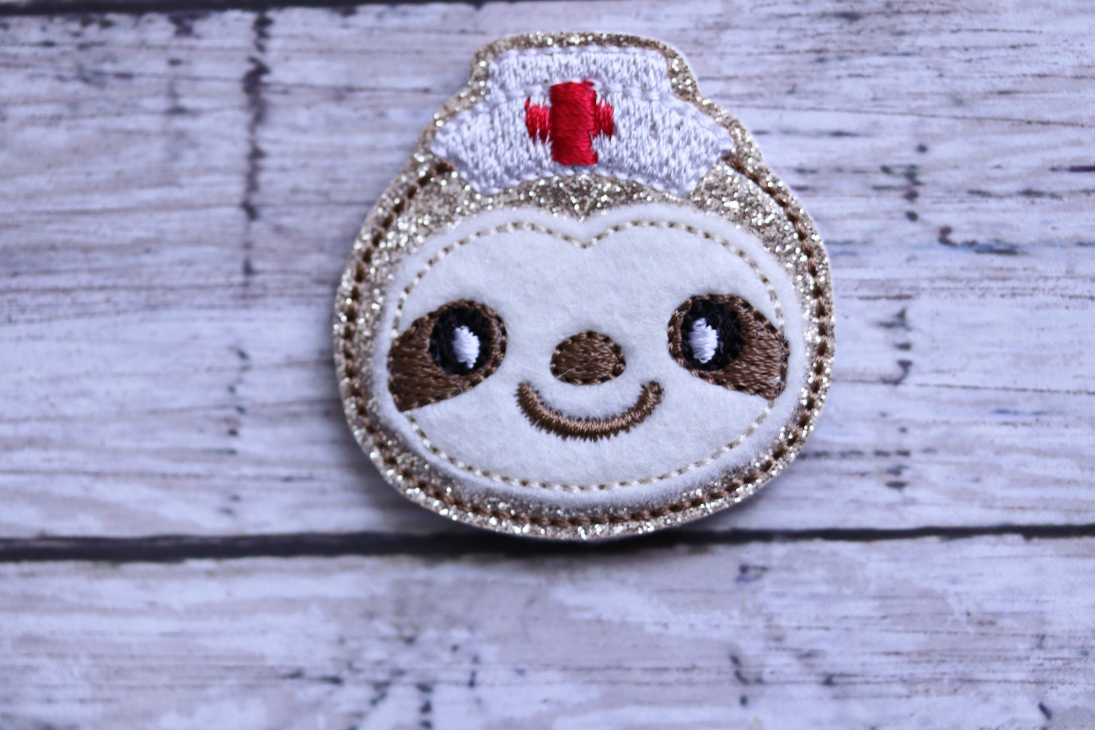 Sloth Nurse Badge Reel Planner Clip Badge Holder - Etsy
