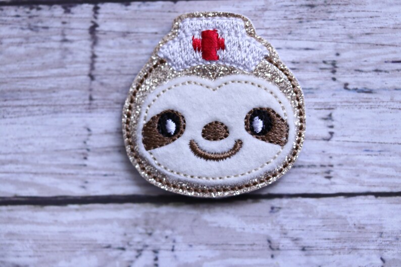 Sloth Nurse Badge Reel Planner Clip Badge Holder - Etsy