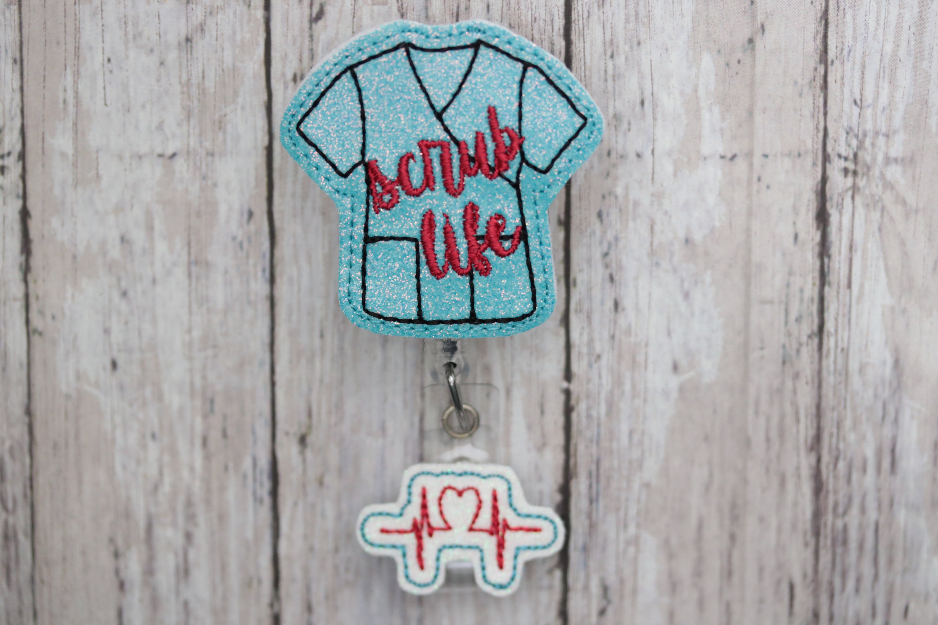 Scrub Life Badge Reel Planner Clip Badge Holder Retractable - Etsy