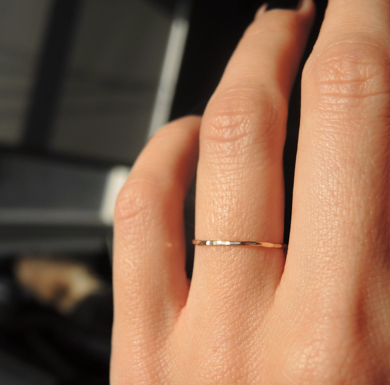 7 Gold Filled Dainty Teeny Tiny Stacking Rings / Ultra Thin - Etsy