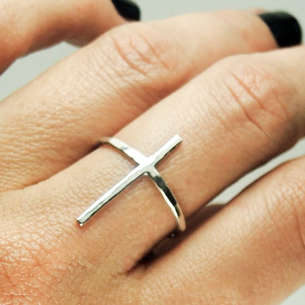 Cross Ring - Etsy