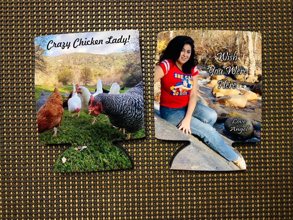 Personalized Custom Koozies Full Color Both Sides | Etsy